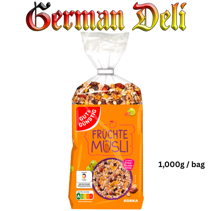 G+G - Fruit Muesli - 1000 g bag / Früchtemüsli – German Deli