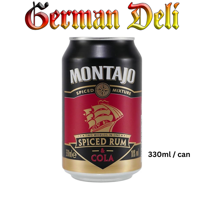 Montajo Spiced Rum & Cola 330ml – German Deli