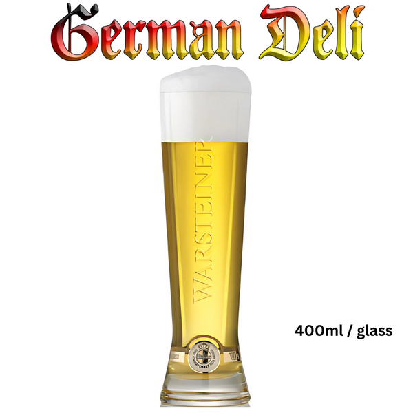 Warsteiner Pilsner Beer Glass 400ml – German Deli