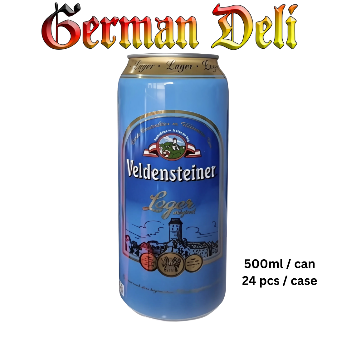 Veldensteiner Lager 24x500ml can – German Deli